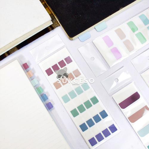 Jual Six Colors Tab Style Index Page Markers Penanda Kertas Tempel - A ...