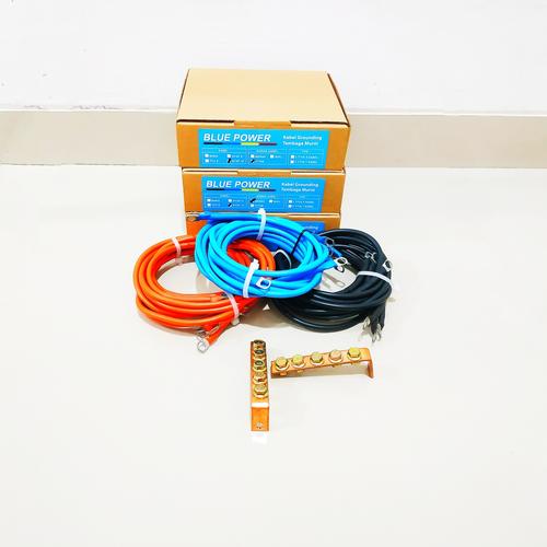 Jual Kabel grounding mobil NYAF10 5Titik 7kabel Ground Wire Kit Blue ...