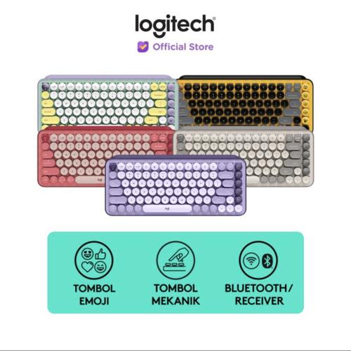 Jual Logitech POP keys Bluetooth Wireless mechanical keyboard Compact ...