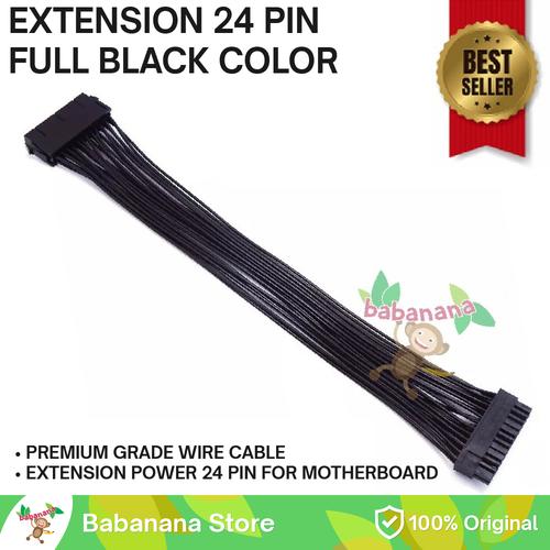 Jual 24 to 20+4 Pin Extension Cable Motherboard 24Pin 24 Pin Extender ...