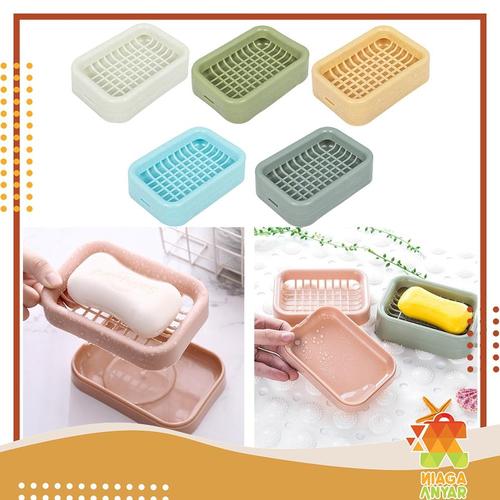 Jual asli NA Tempat Sabun Batang Anti Air / Kotak Sabun Model Jaring ...