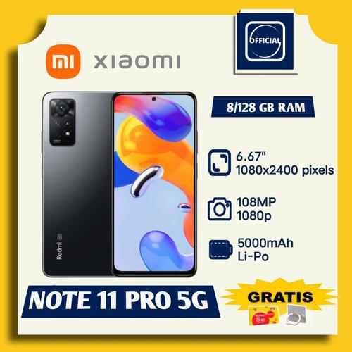 Jual XIAOMI REDMI NOTE 11 PRO 5G ( RAM 8GB & INTERNAL 128GB ) GARANSI ...