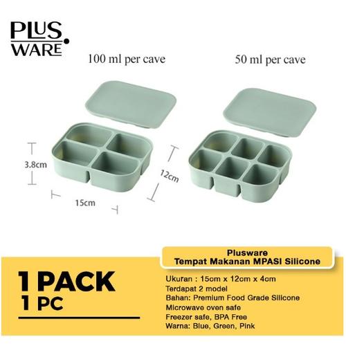 Promo Plusware Tempat Makanan MPASI Silicone - 4, Merah Muda - Jakarta ...