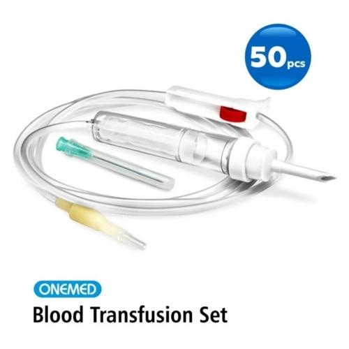 Jual Blood transfusion set onemed 50 pcs, blood set, selang transfusi ...