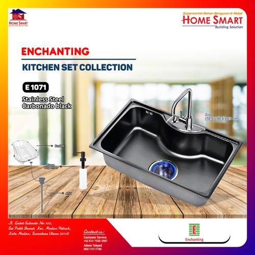 Jual Kitchen Sink / Bak Cuci Piring Hitam 1 lubang Europe Enchanting ...