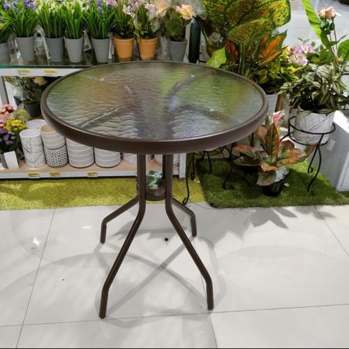 Jual Soleil Ace Meja Bulat Kaca Teras kopi Outdoor Uk 60 x 60 x 72 cm ...