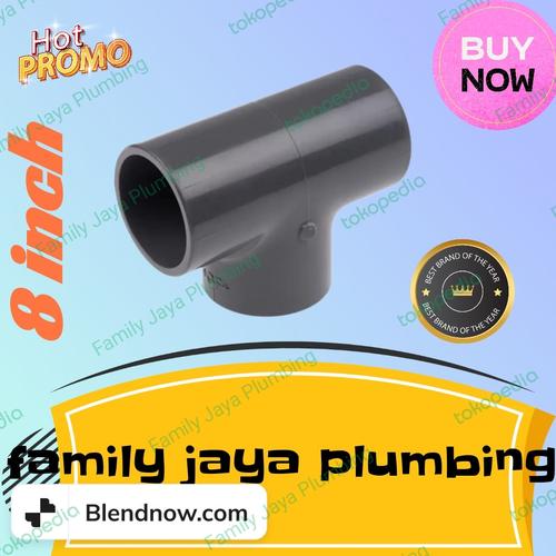 Jual TEE PVC AW 8 INCH CM / FITTING PIPA PVC / FITTING PVC / TEE AW ...