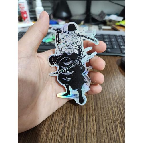 Jual Sticker Hologram Anime Besar - PSH1510 - One Piece - Zoro ...