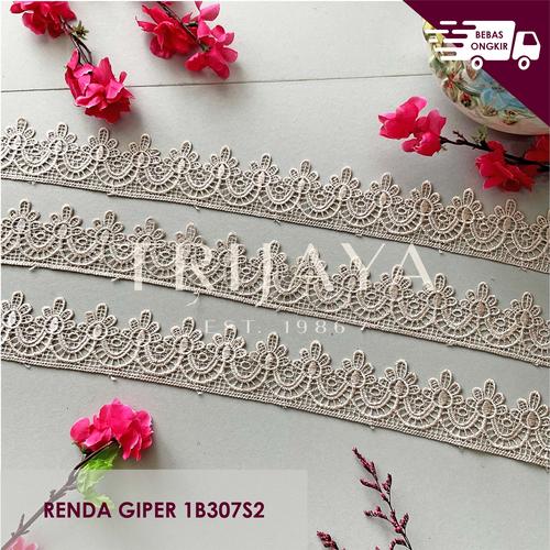 Jual Trijaya Renda Giper / Guipure/ Giver / Bordir - 1B307S2 (4,5 CM ...