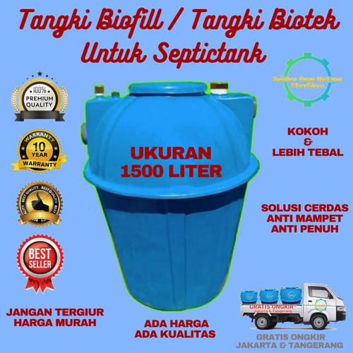 Jual tangki biofilter, biotek, biotech, septictank 1500 liter - Jakarta ...