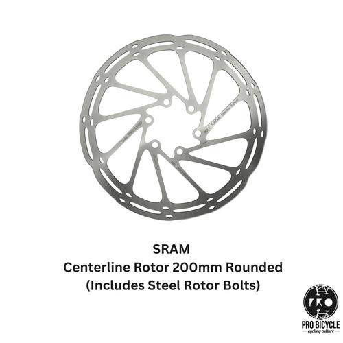 Jual SRAM - Centerline Rotor 200mm Rounded (Includes Steel Rotor Bolts ...