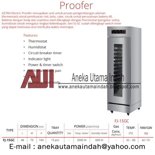 Jual GETRA FJ-15C ELECTRIC PROOFER (MESIN PENGEMBANG ADONAN) KUE, ROTI ...
