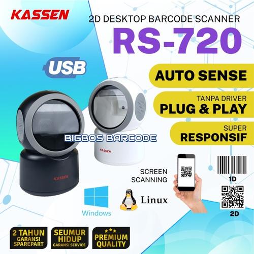 Jual KASSEN KO720 / KO-720 OMNI DIRECTIONAL SCANNER 1D 2D SCANNER QR ...