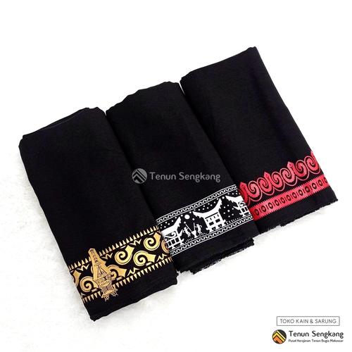 Jual Sarung Toraja Hitam - Tenun Sengkang STR-1 - Gold, Random - Kota ...