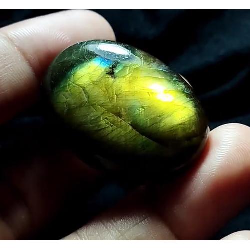 Jual Natural Batu Akik labrador Motif Gambar Sinar Hijau Emas Unik ...