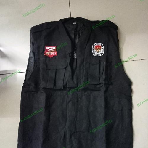 Jual Rompi kpu pantarlih vest kpu pantarlih - Hitam, all size - Jakarta ...