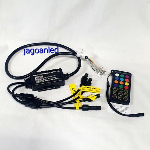 Jual Modul controller lampu mobil RGB bluetooth app remote 4 jalur 12v ...