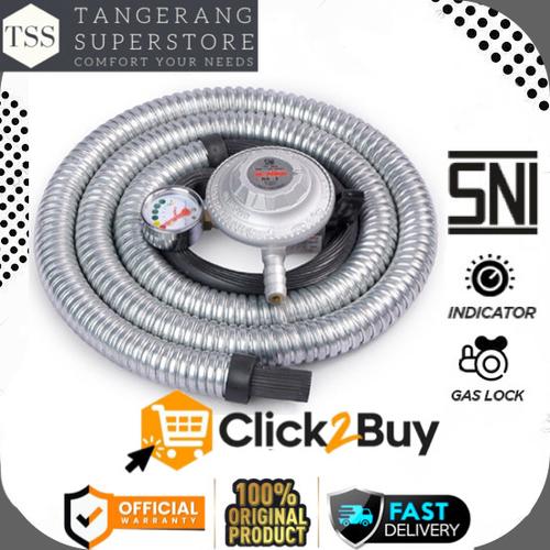 Jual SELANG GAS REGULATOR UNIVERSAL ORIGINAL SNI KUALITAS TERBAIK ...