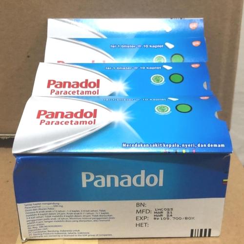 Jual panadol biru paracetamol strip isi 10 tablet - Kota Depok - apotek ...