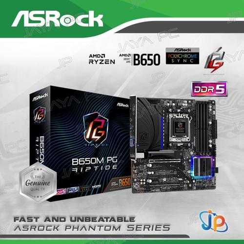 Promo Motherboard ASROCK B650M PG Riptide (AM5, AMD, B650, DDR5, SATA3 ...