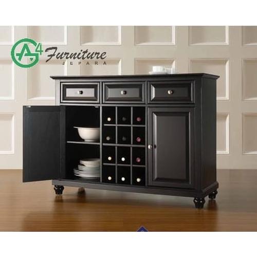 Jual Lemari Dapur Kayu Jati D'lio Warna Duco Hitam 3 Pintu - Kab ...