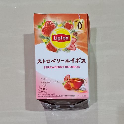 Jual Lipton Strawberry Rooibos Black Tea Caffeineless Decaf 15 x 2 Gram ...
