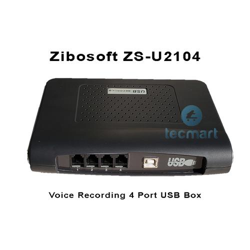 Jual Zibosoft ZS-U2104 - Telephone Voice Recording System - 4port USB ...