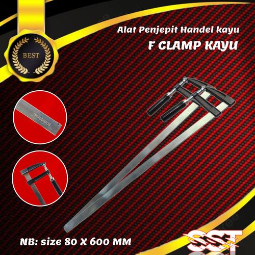 Jual F Clamp -Penjepit Kayu Ukuran Panjang 8x50cm-F Clamp Heavy Duty ...