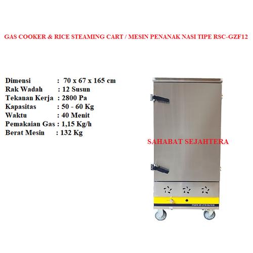 Jual Gas Cooker & Rice Steaming Cart Kapasitas 50 - 60 Kg TIPE RSC ...