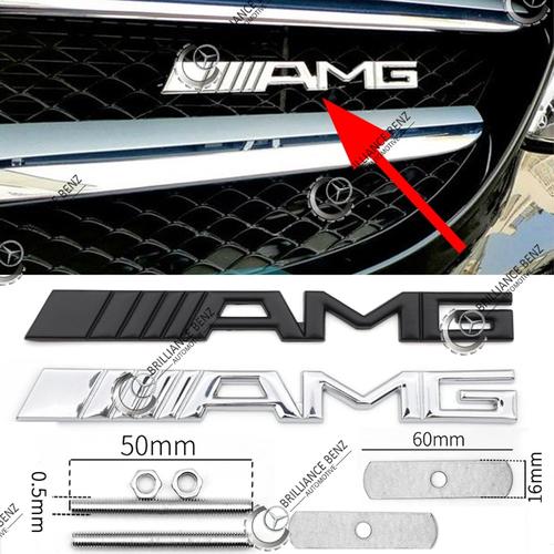 Jual AMG LOGO EMBLEM GRILL MERCEDES BENZ UNIVERSAL BAHAN METAL ...