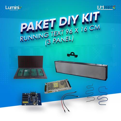 Jual DIY / KIT Running Text p10 Merah Full Outdoor 1meter x 20cm Wifi ...