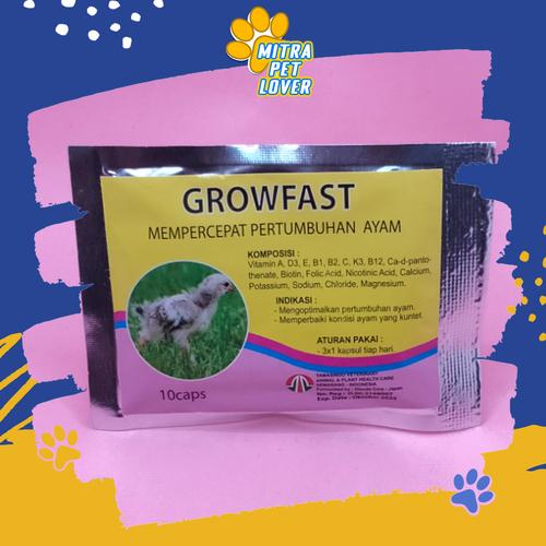 Jual OBAT SUPLEMEN PACU & OPTIMALKAN PERTUMBUHAN AYAM - GROWFAST CAPSUL ORI - Kota Semarang ...