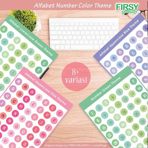 Jual Sticker Alfabet Nomor, Sticker Angka Huruf, Sticker Label Bulat ...
