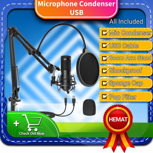Jual Microphone mic Condenser USB fullset - USB BLACK - Jakarta Selatan ...