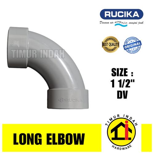 Jual Large Radius Elbow / Long Elbow 1 1/2" DV - RUCIKA - Kota Surabaya ...