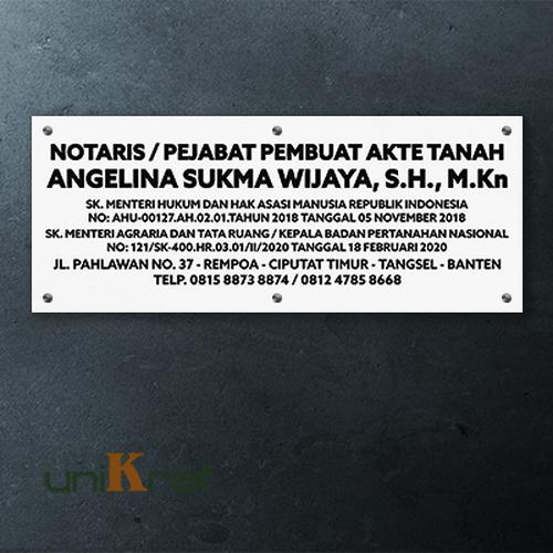 Jual Plang Papan Nama Kantor Notaris dan PPAT dan Advokat - Jakarta ...
