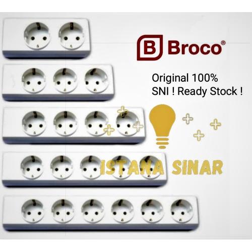 Jual STOP KONTAK BROCO 2 3 4 5 6 LUBANG / TERMINAL / COLOKAN LISTRIK ...