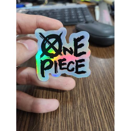 Jual Sticker Hologram Anime - PSH1524 - One Piece - Logo - Jakarta ...