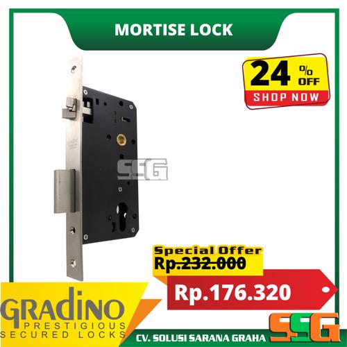 Jual Mortise Lock GRADINO GRD 990 WL 60 US 32D Lock Case Swing Body ...