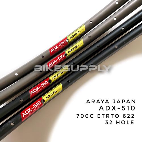 Jual Velg Rims Sepeda Araya Japan ADX-510 700C ETRTO 622 32H Hole ...