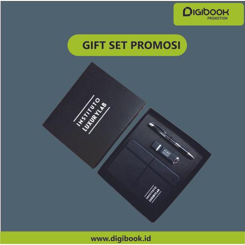 Promo Gift Set Souvenir Promosi Paket Notes + Flashdisk + Pulpen ...