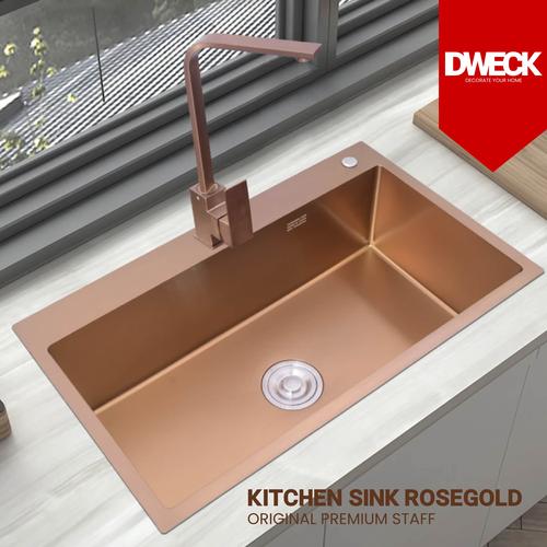 Promo Kitchen Sink Rose Gold Original Premiun Stainless Steel 304 3MM ...