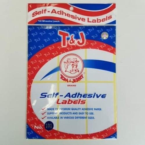 Jual Label T&J 101/Label TJ/Label Tom/Stiker Sticker Tom/Self Adhesive ...