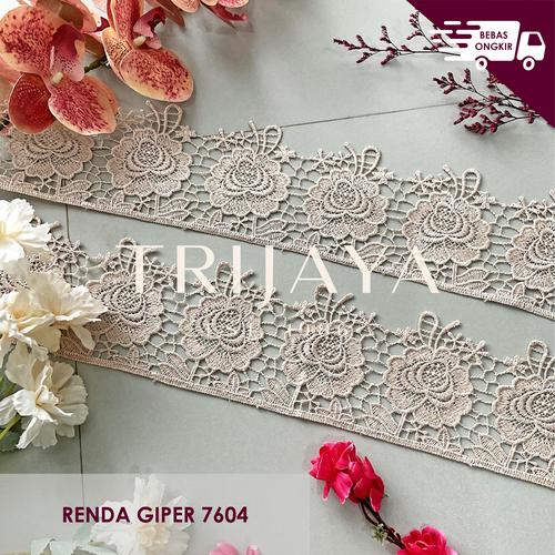 Jual Trijaya Renda Giper / Guipure/ Giver / Bordir - 7604 (10 CM ...