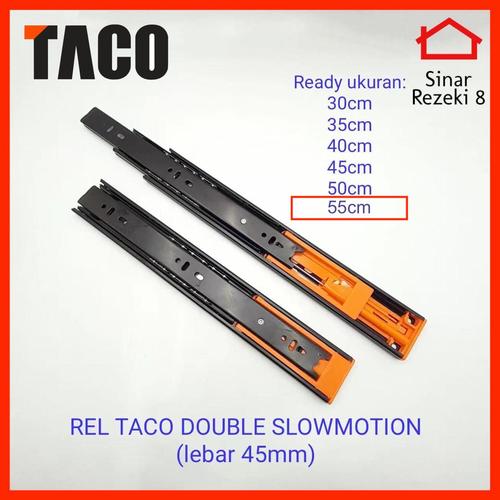 Jual TACO Rel Laci SLOW MOTION 55 CM / Double Track Soft Close - Kota ...