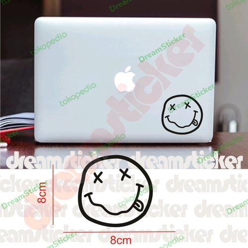 Jual Stiker Nirvana Smiley Logo Band Sticker Laptop MacBook decal - Kab ...