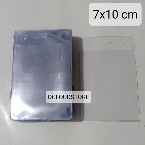 Jual Plastik ID Card Bening 7x10 cm Tempat Name Tag Kartu Peserta ...