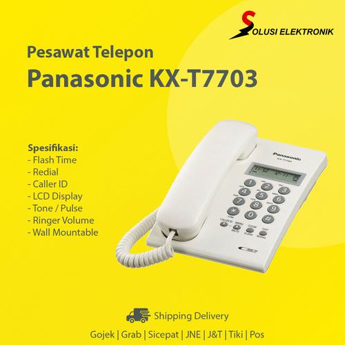 Jual Panasonic KX-T7703 Pesawat Telepon Kabel Rumah Kantor Indihome ...
