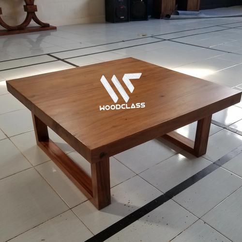 Jual coffe table kayu solid, meja kopi minimalis modern, meja sofa ...