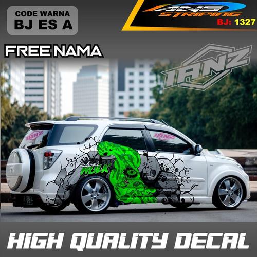Jual Stiker Decal Mobil Terios Motif Hulk / Decal Sticker Mobil Avanza ...